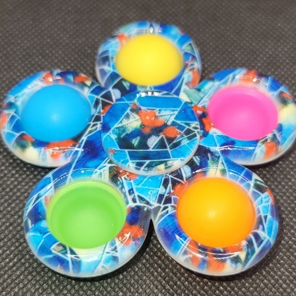 Toys | 315 Spiderman Fidget Spinner 2in1 Bubble Popper Decompression ...